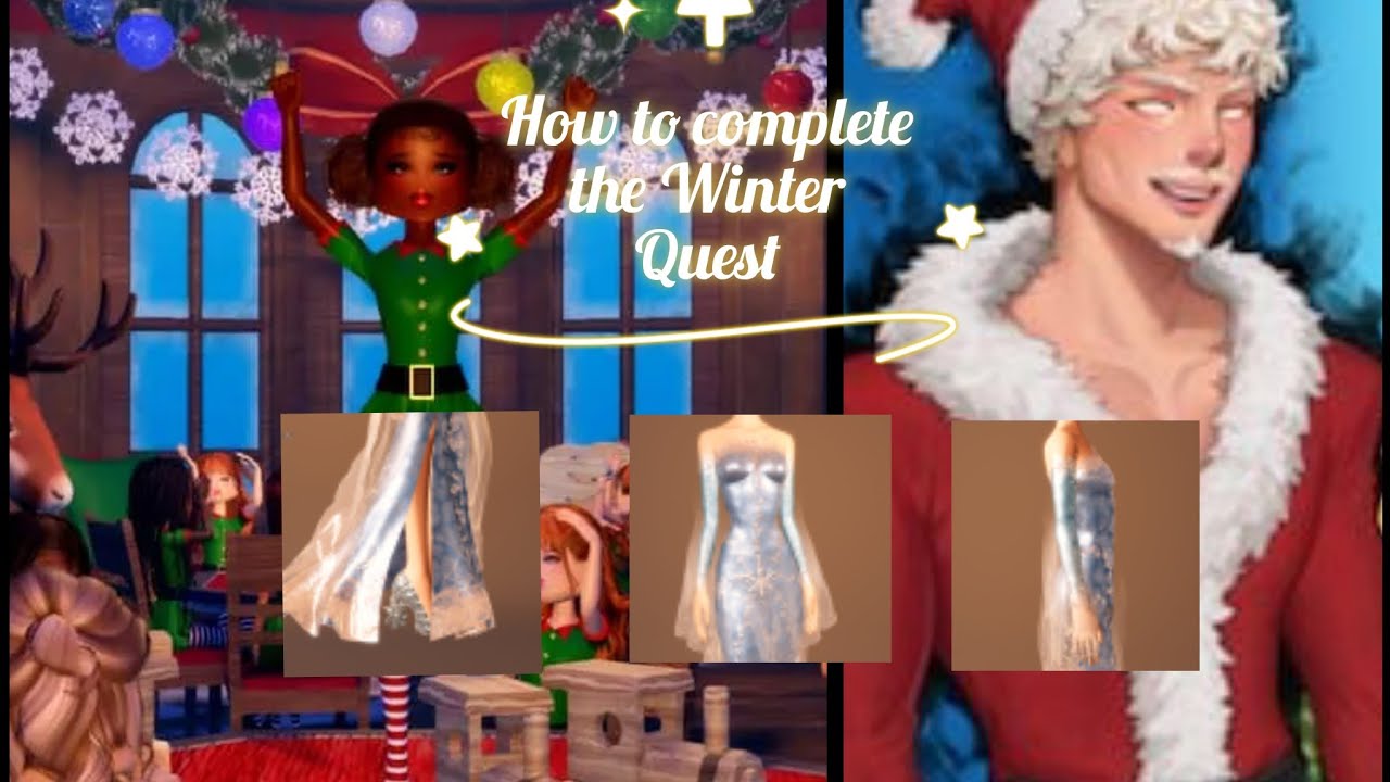 {NEW} HOW TO COMPLETE THE WINTER QUEST IN DRESS TO IMPRESS🤪😳 & a *ITEM ...