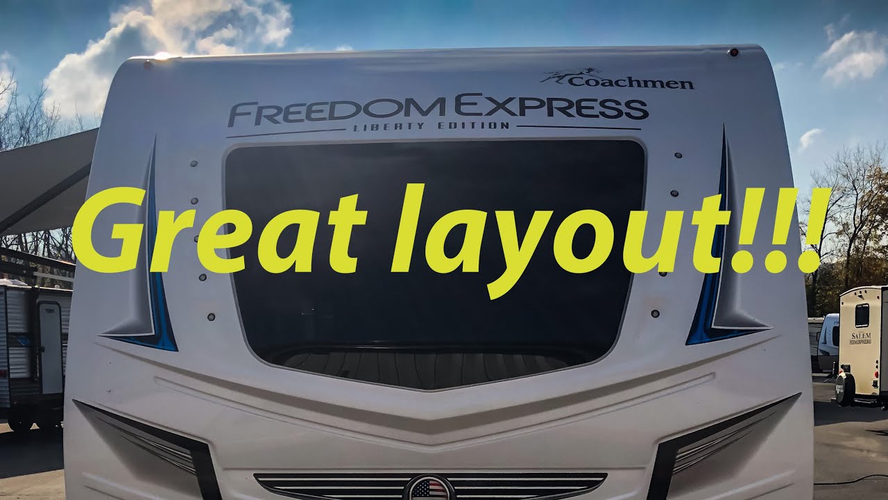 Versatile floor plan in this 2021 Coachmen Freedom Express by Forest ...