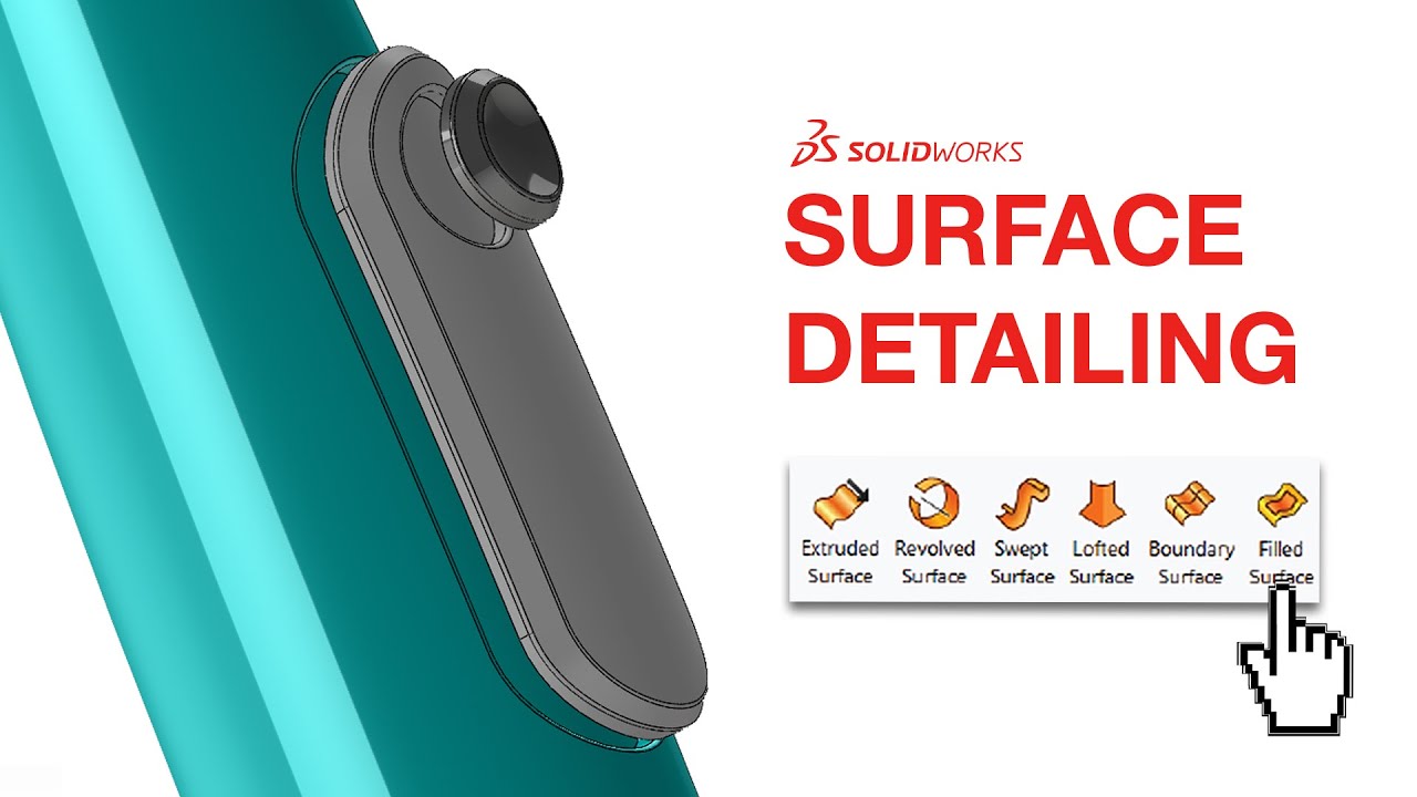 SolidWorks Surfacing Tutorial - Detail Creation (for beginners and ...