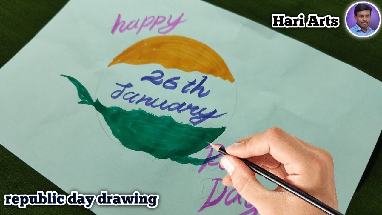 republic Day special drawing | republic day drawing | republic flag ...