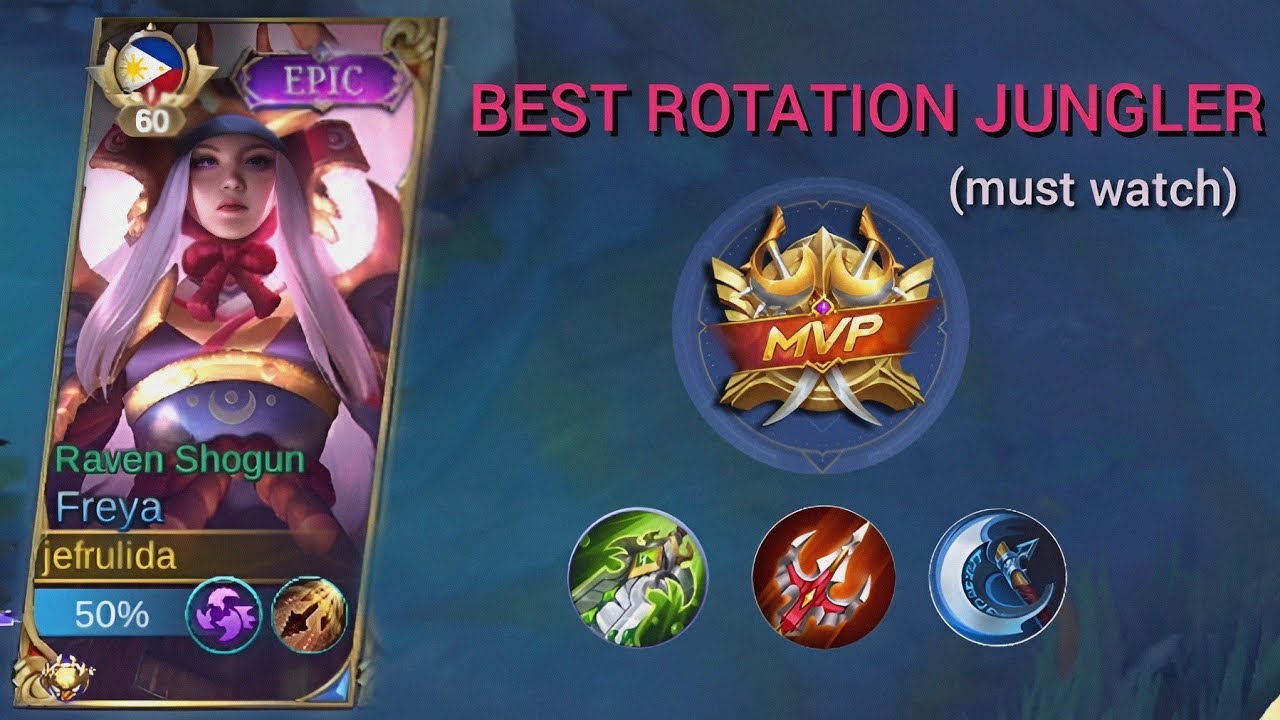 HOW TO USED FREYA ONE HIT DELETE 🔥|| BEST ROTATION FREYA JUNGLER 2023 🔥 ...