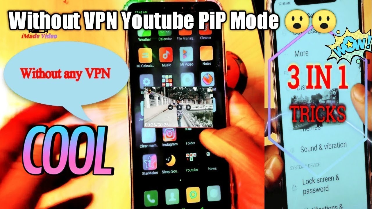 Enable Youtube Picture In Picture Mode Without VPN || 3 Tricks To Run ...