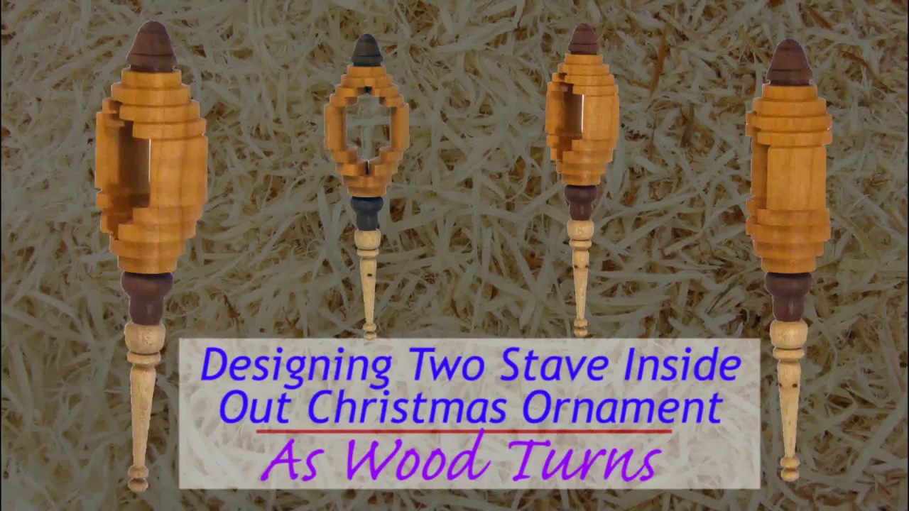 Designing Two Stave Inside Out Christmas Ornament - YouTube