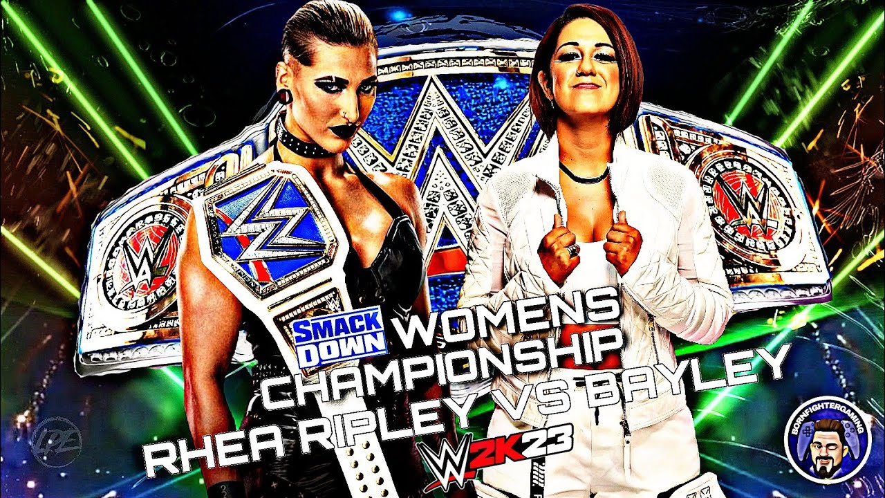 WWE 2K23 : Rhea Ripley vs Bayley ( Smackdown Womens CHAMPIONSHIP ) # ...