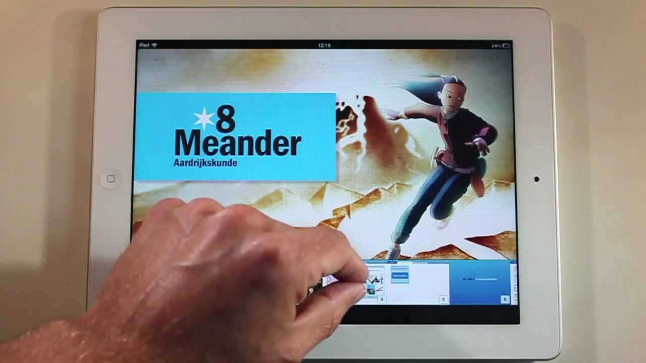 iPad app voor de lesmethode Meander, gemaakt in iBooks Author - YouTube