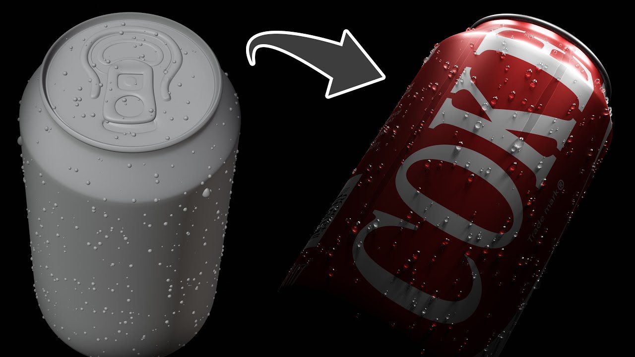 3D modeling Coca-Cola can animation in blender - YouTube