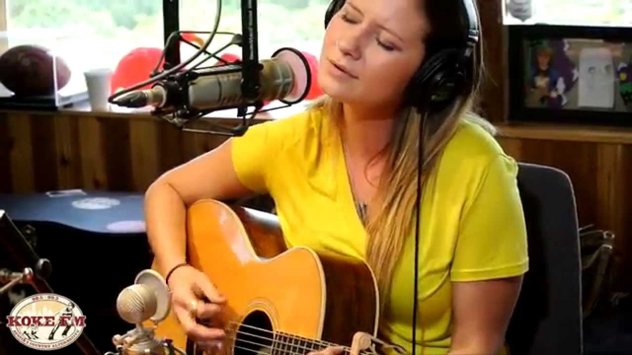 Haley Cole on KOKE-FM sings Roses her Nerdy Love Song - YouTube