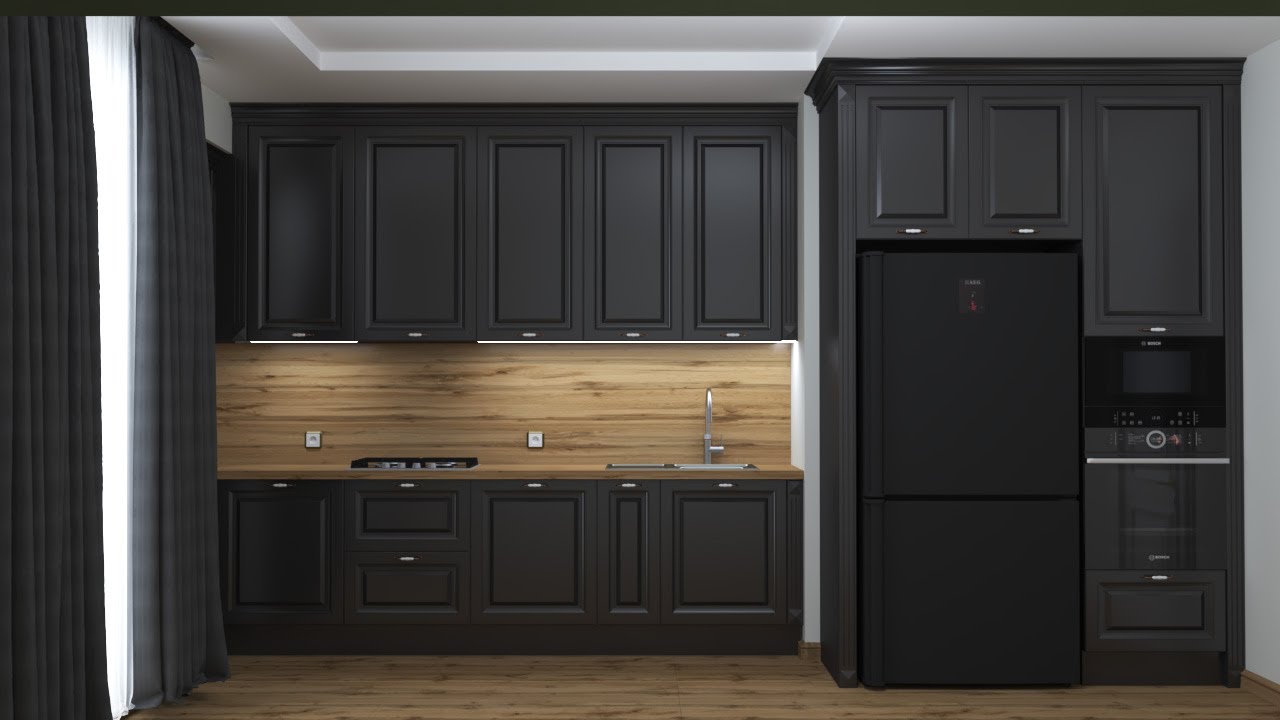 modelling kitchen attic part3 - YouTube