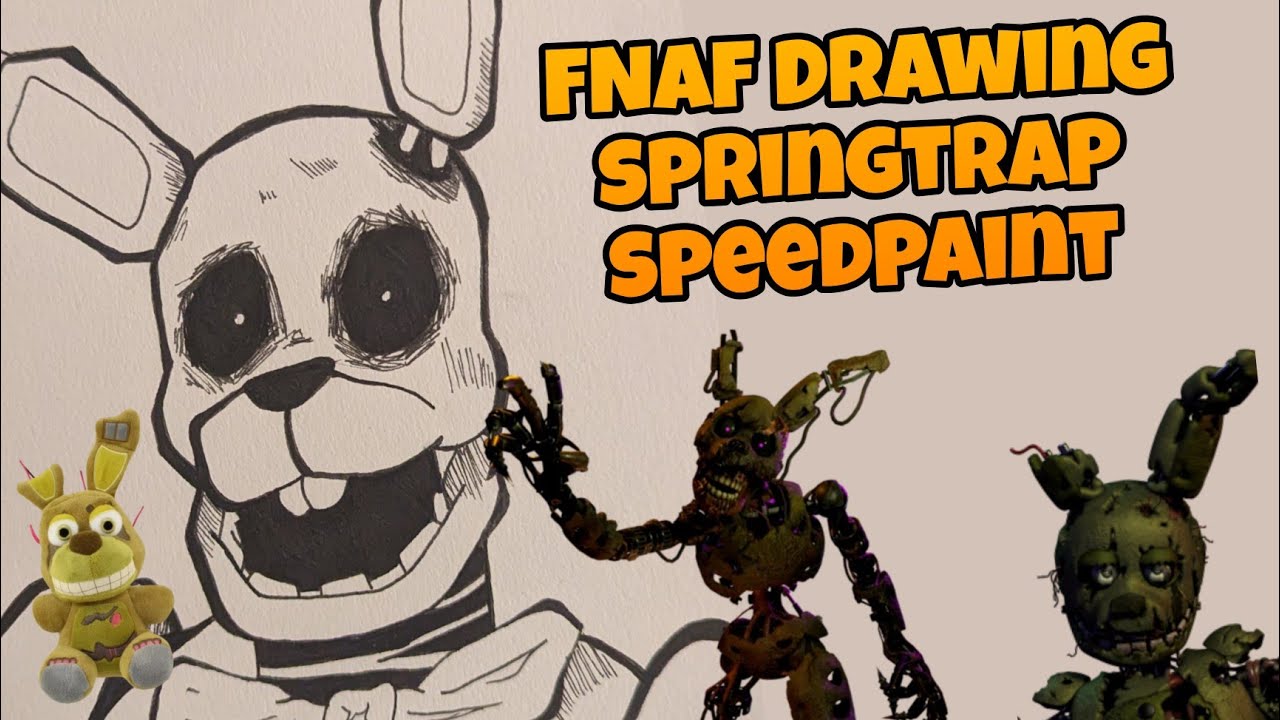 FNAF Drawing Springtrap Speedpaint - YouTube