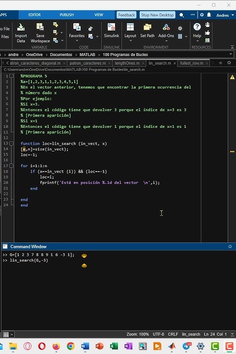 Programa 5 De Matlab For While If Else Programming Matlab Matlabtutorials