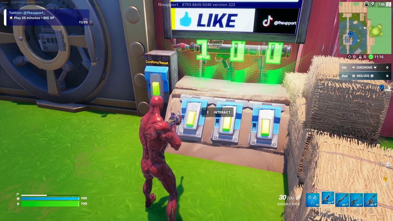 VAULT CODE in WOLVES VS CHICKENS Season 2 Chapter 4 - Fortnite - YouTube