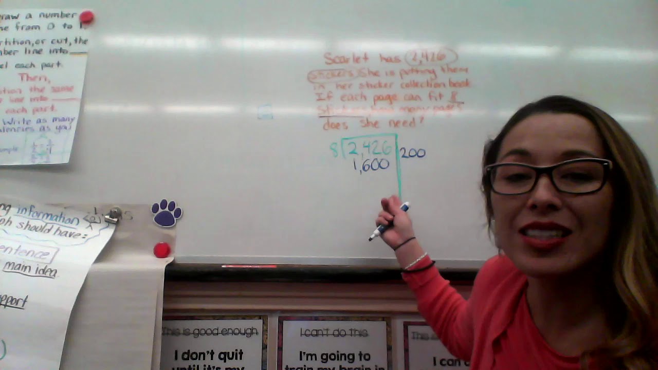 Division with Big 7, fourth grade math common core - YouTube