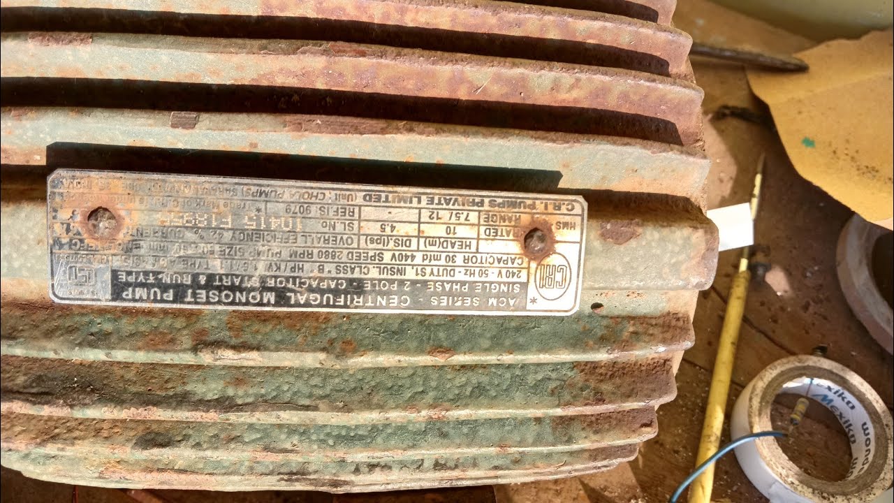 CRI 1HP DATA purani mono block motor full data winding coil set - YouTube