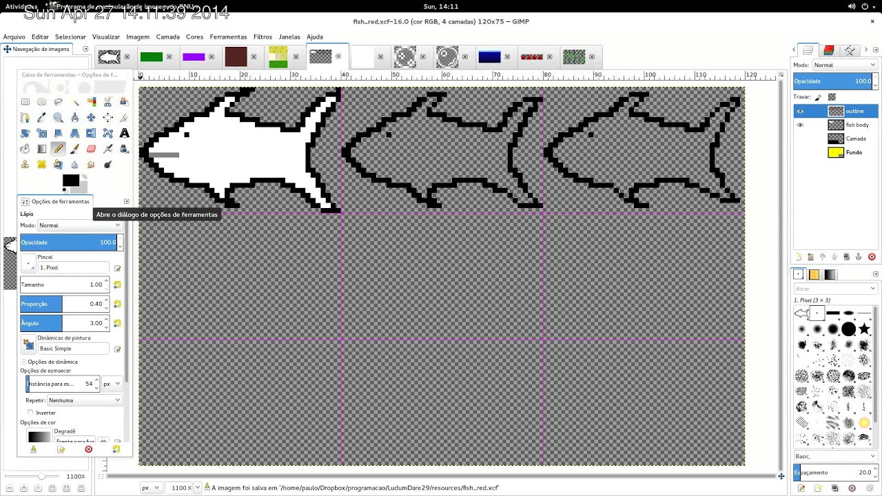 Ludum Dare 29 - Fish Goes Fishing Desktop Timelaps - YouTube
