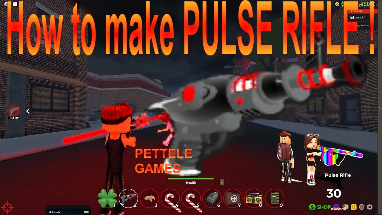 ROBLOX - OHIO - HOW to make PULSE RIFLE !!! - YouTube