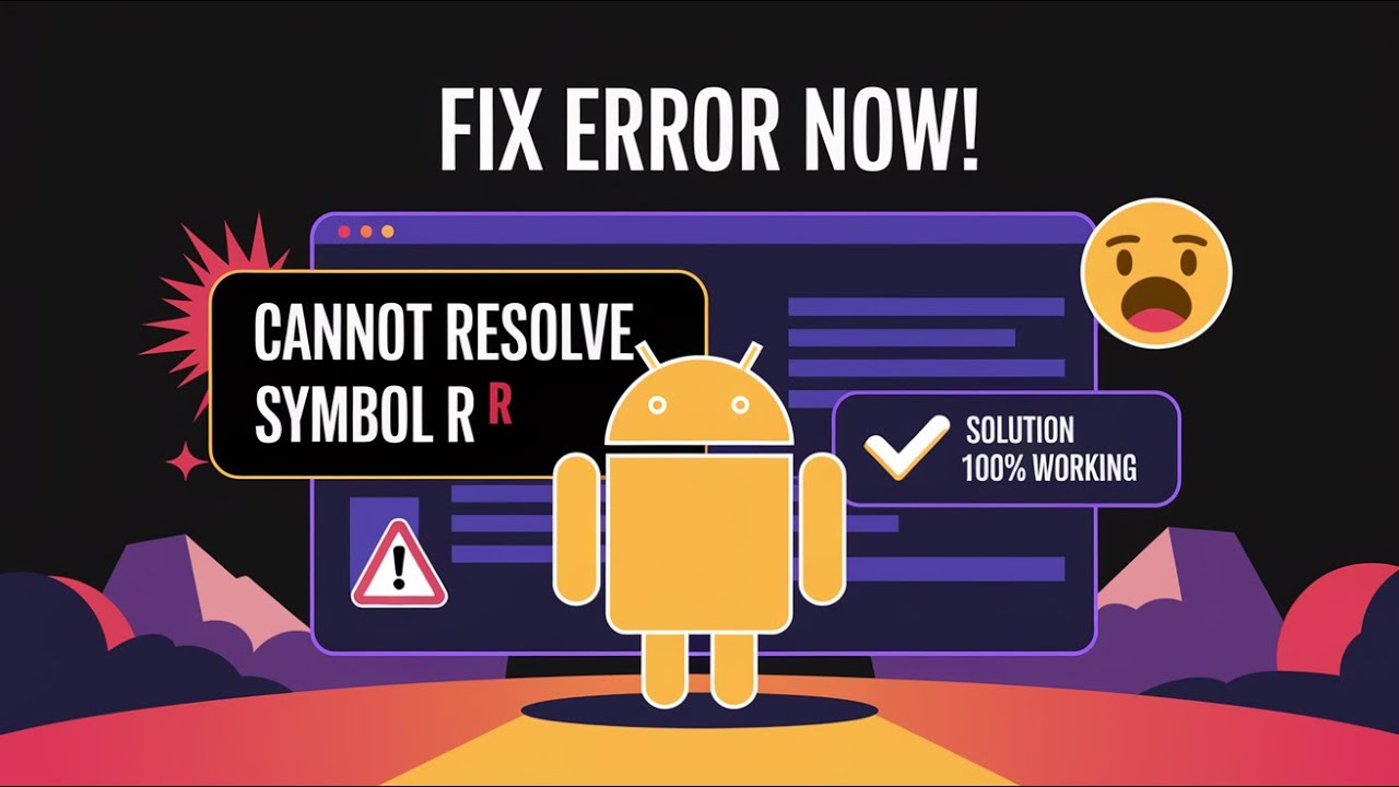 🚀How to Fix "Cannot Resolve Symbol R" in Android Studio (100% Working Solution!) - YouTube
