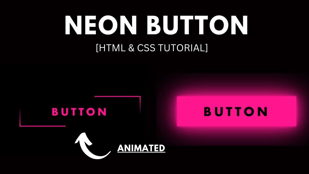 Button Border Animation Neon Crazy Effect Youtube