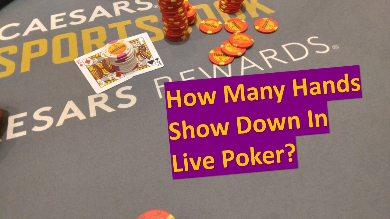 How Many Showdowns Do We See in Live Poker? - YouTube