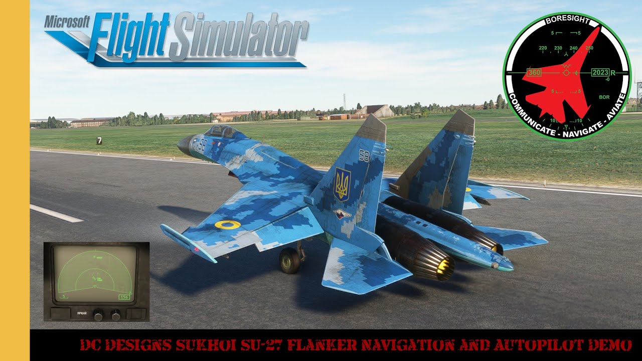 DC Designs Sukhoi SU-27 Flanker Navigation and Autopilot Demo ...