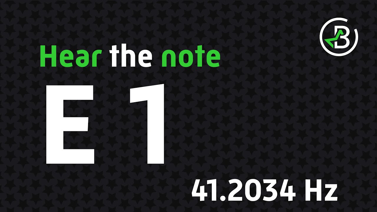 Hear the Note: E1 41.2034 Hz - YouTube