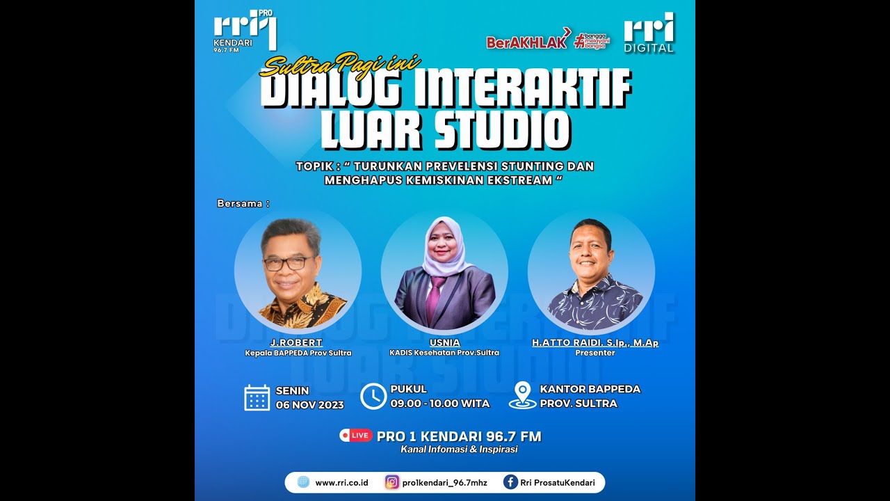 Dialog Luar Studio RRI Kendari - YouTube