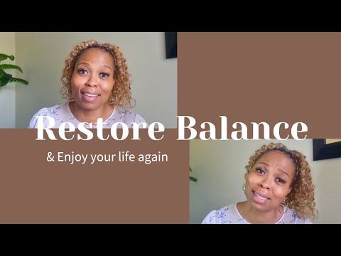 How to restore balance & Enjoy your life again. A christian guide to ...