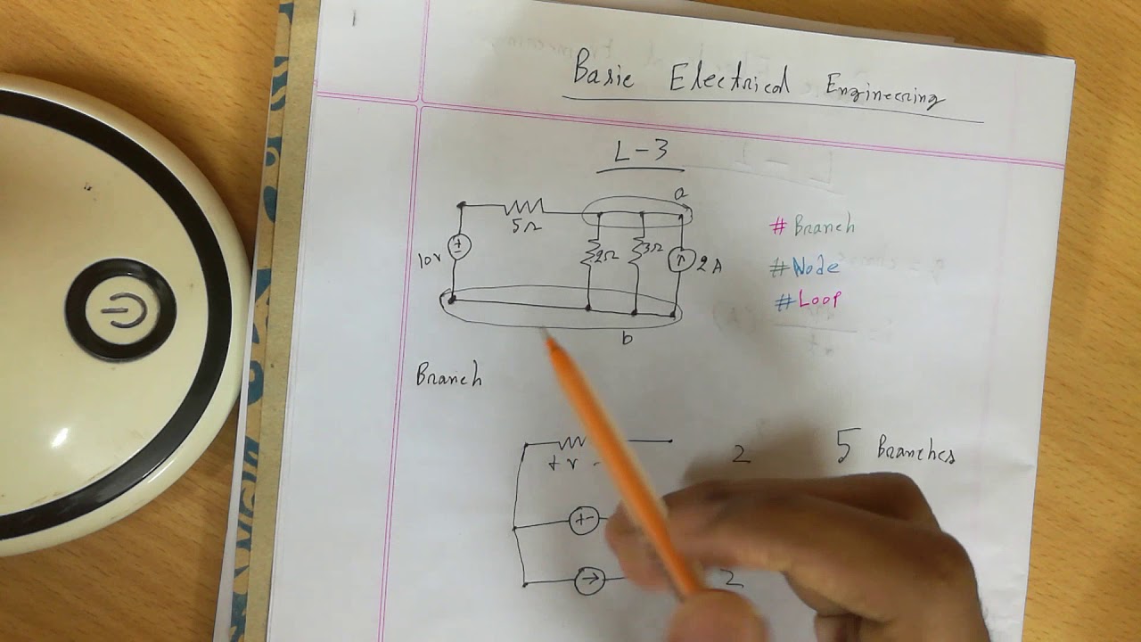BASIC Electrical Engineering part- 3(Branch,Node,Loop) - YouTube