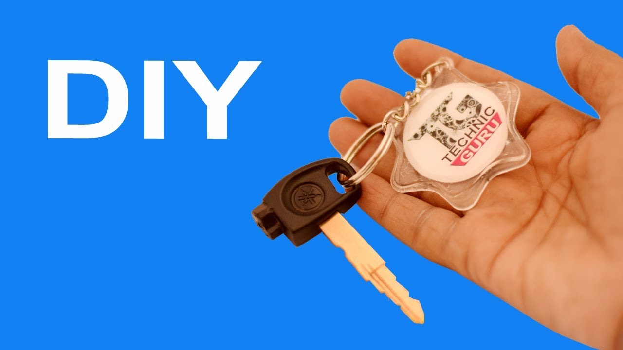 How to make Resin Key ring with your photo at Home for Car and Bike ...