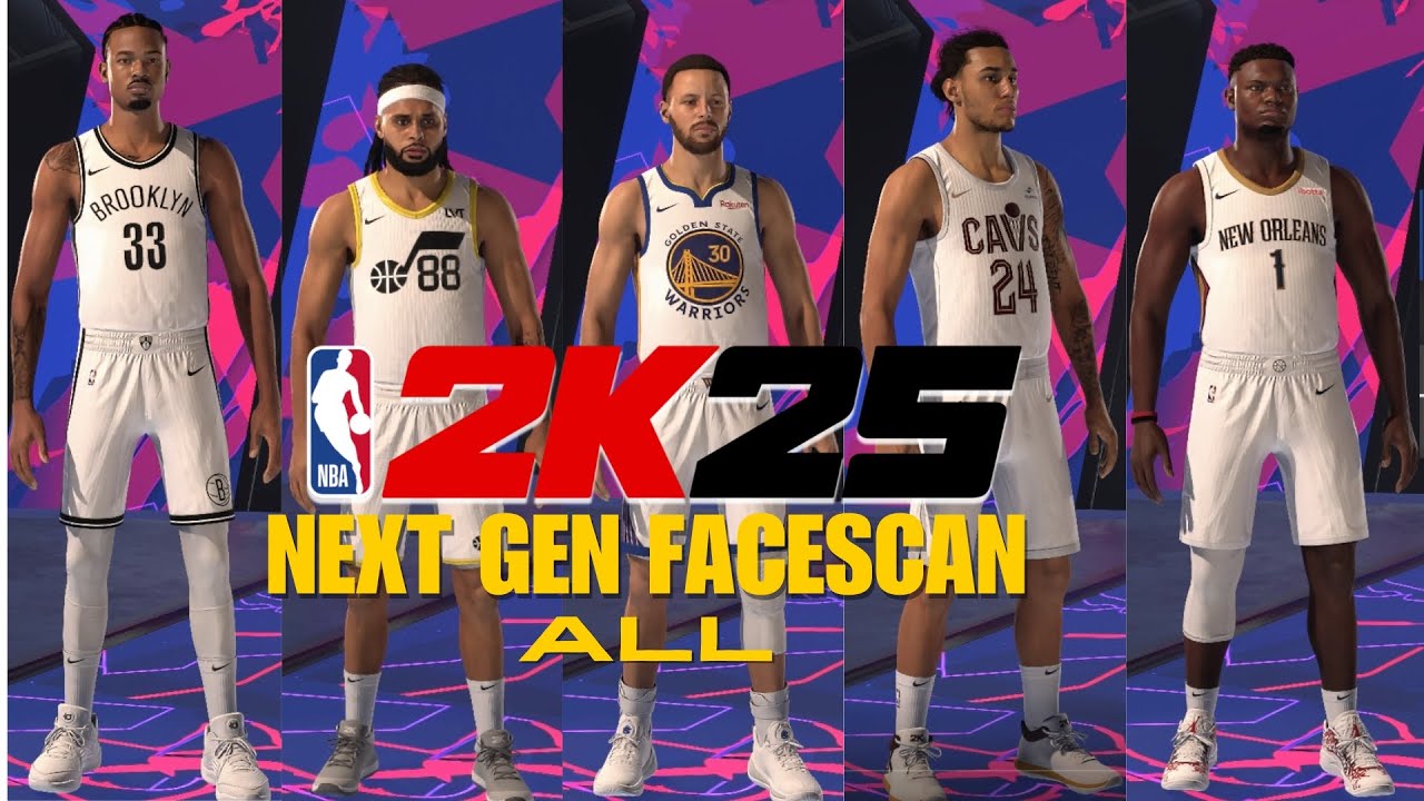 NBA 2K25 NEXT GEN ALL NEW FACESCAN (Rookies Included) - YouTube
