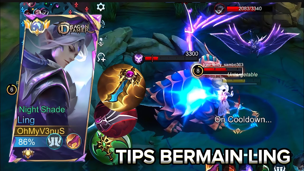 TIPS BERMAIN LING,BUILD LING TERSAKIT,CARA ROTASI MENGGUNAKAN LING-MLBB ...