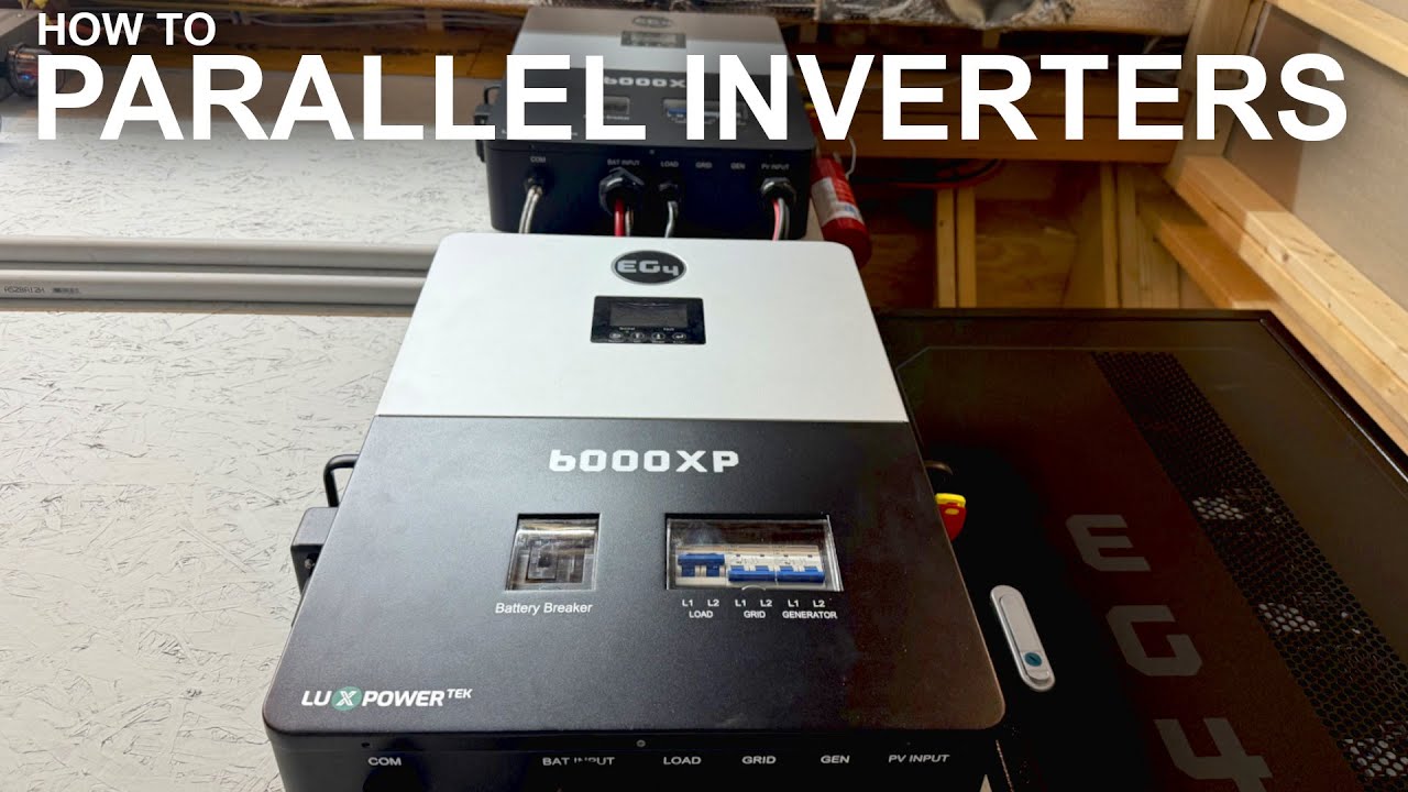 How to Install Dual 6000XP Solar Inverters! | Step by Step - YouTube