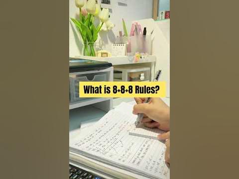 👉What is 8+8+8 rules ?👈🔥||#shorts #study #studytips #students # ...