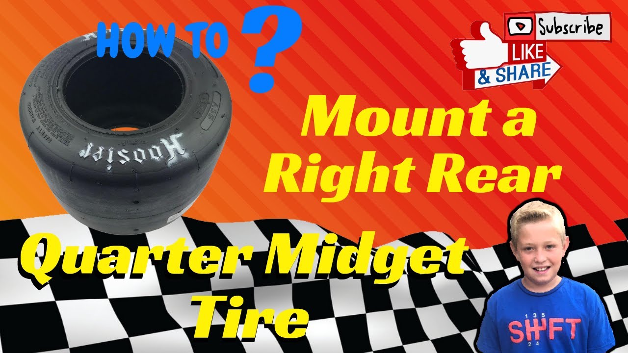 How to mount Quarter Midget tires - Right rear - YouTube