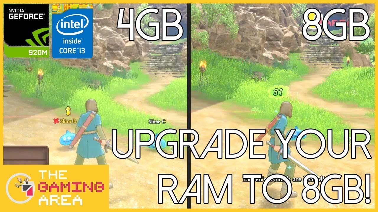 4GB vs 8GB RAM Comparison On Low End PC | Dragon Quest XI PC - YouTube