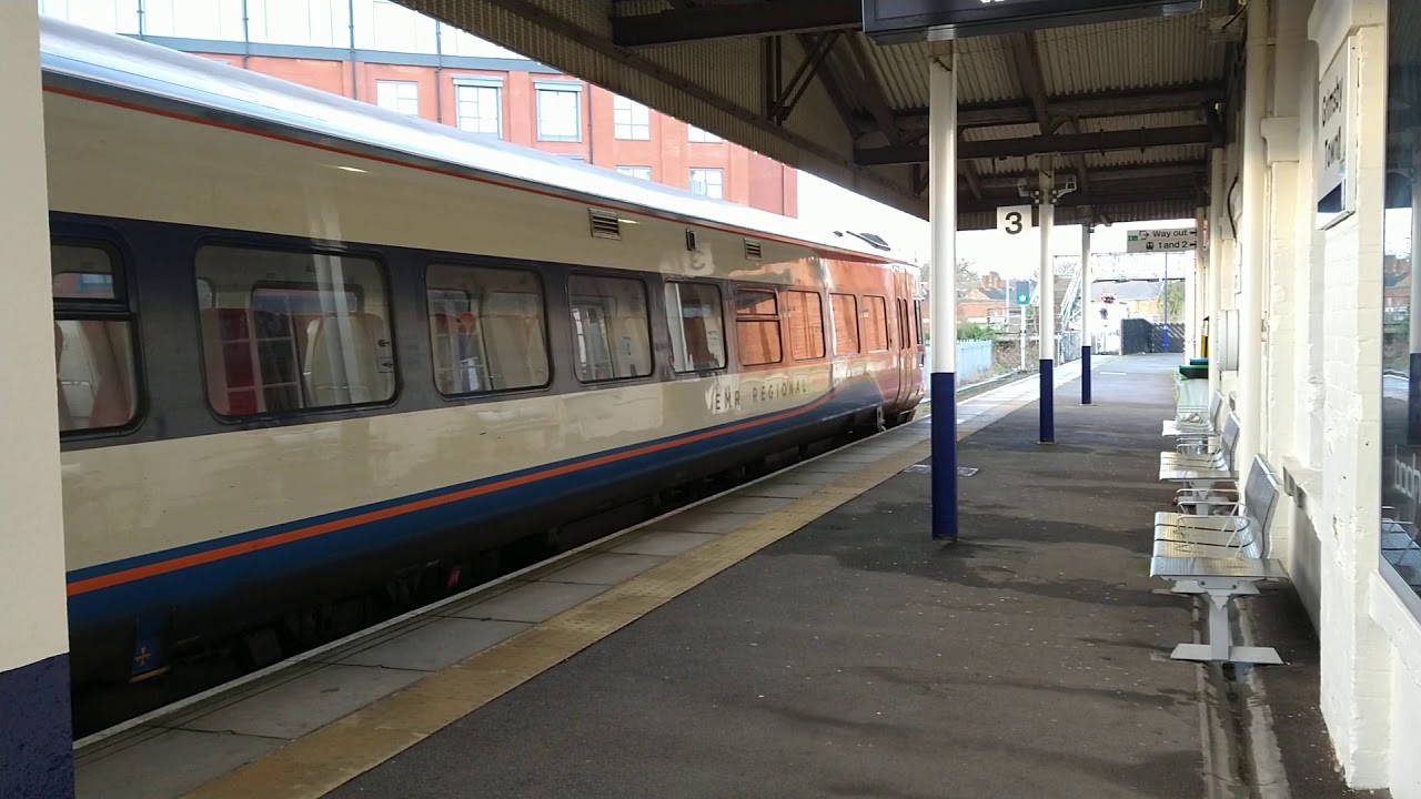 EMR Class 158 Departing Grimsby Town - YouTube