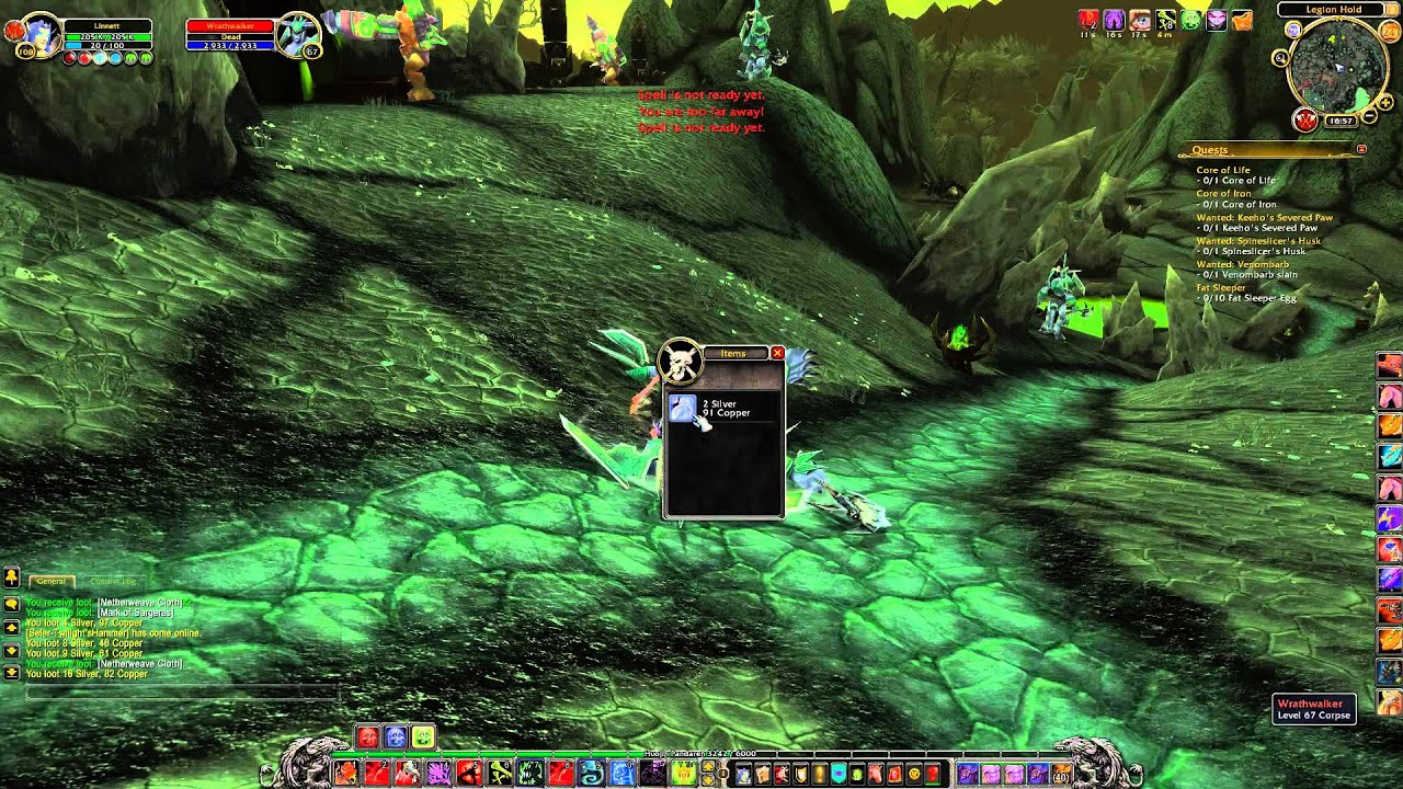 Good Places to farm for Netherweave Cloth #2 - YouTube