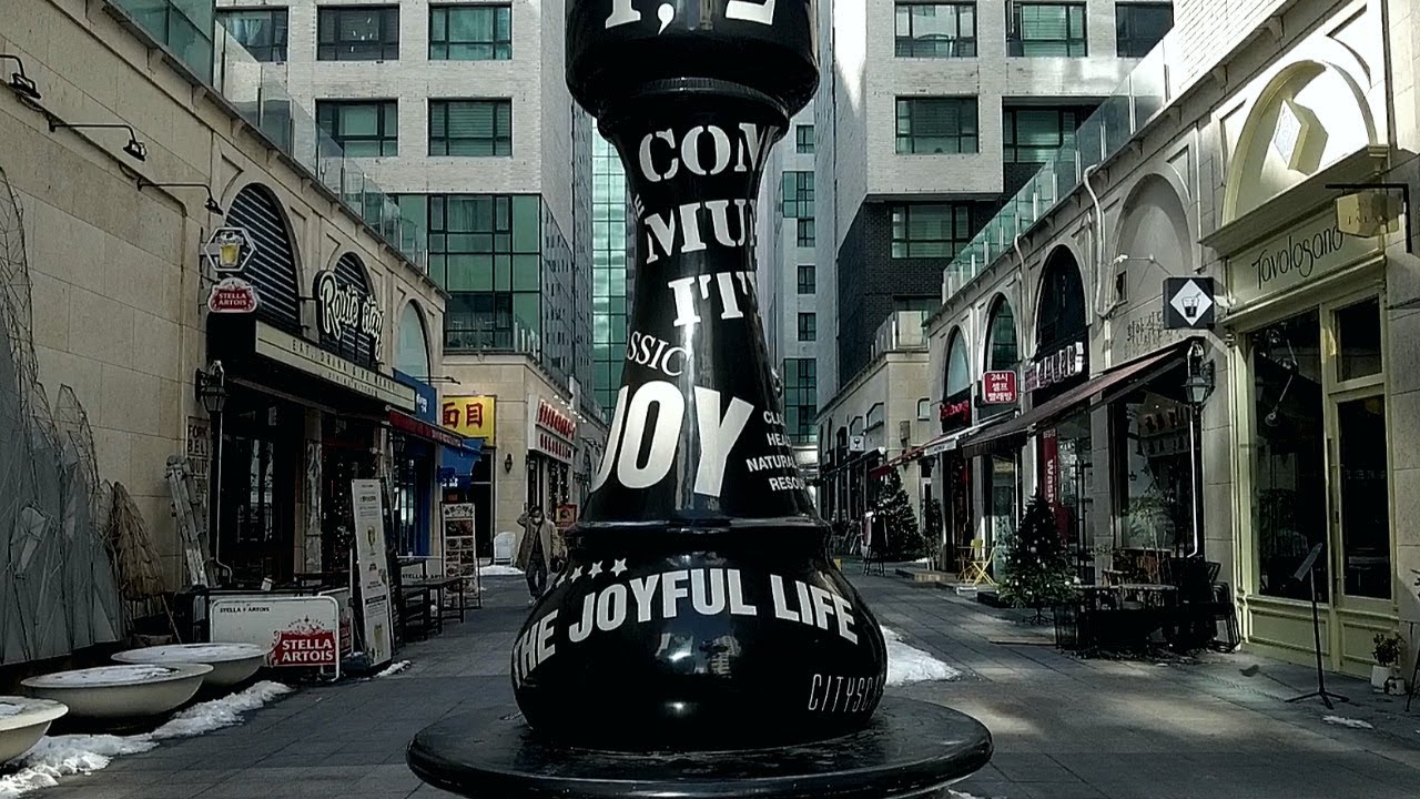 [4K] Walking Jeongja-dong Cafe Street Bundang in the morning I Korea ...