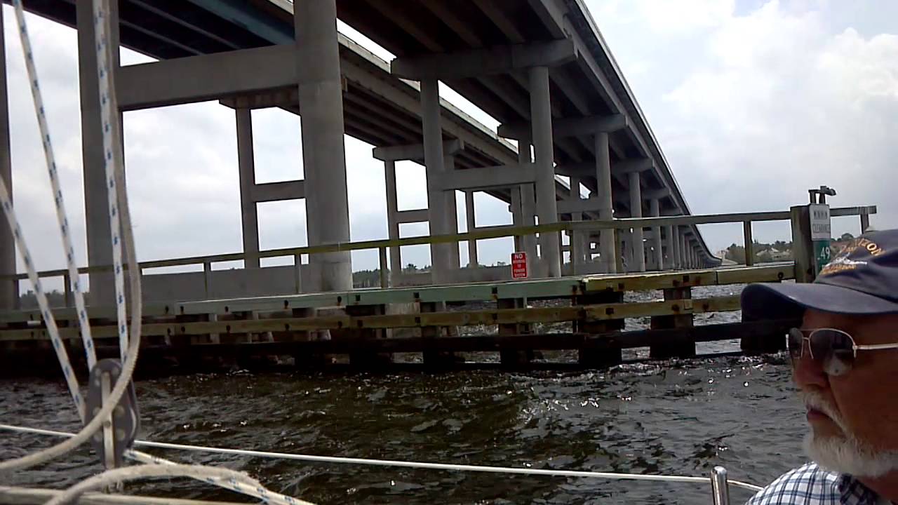 Passing under a bridge at Fort Myers - YouTube