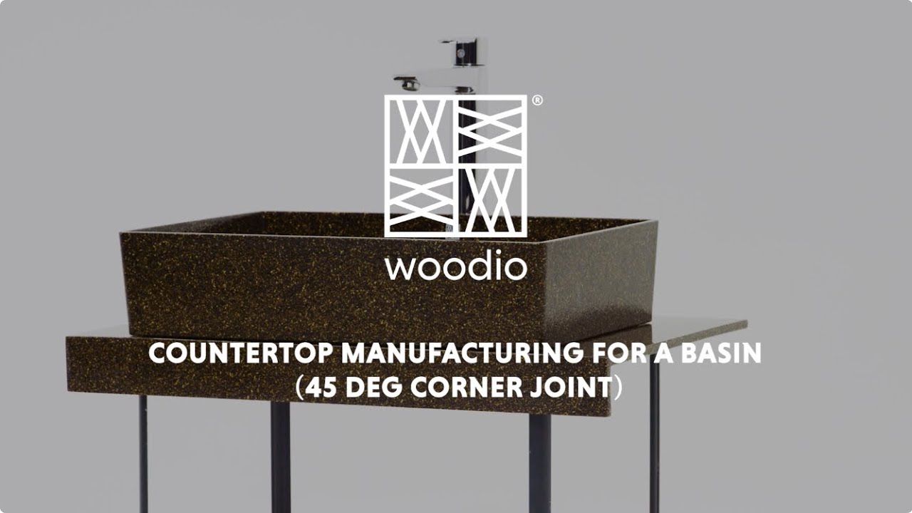 WOODIO SOLID INSTRUCTION VIDEO – COUNTERTOP MANUFACTURING FOR A BASIN ...