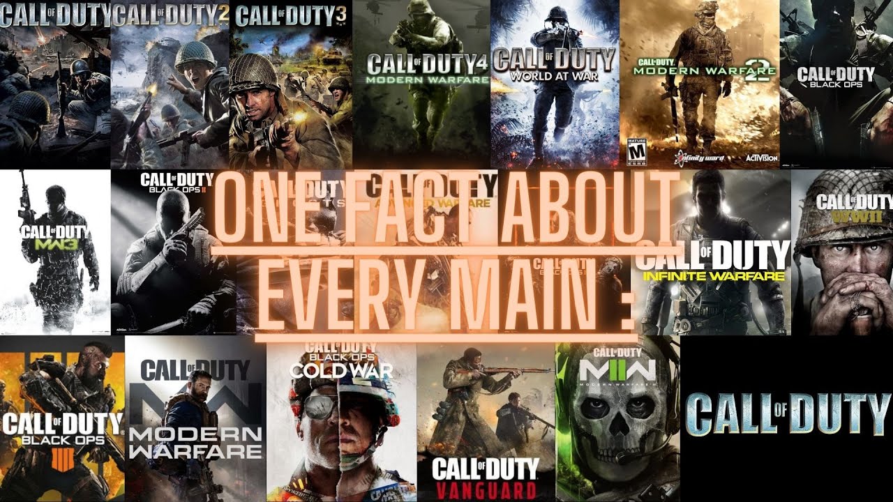 One (or more) fact(s) about every main Call of Duty (BITE-SIZED) - YouTube