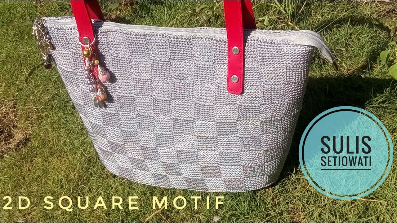 Crochet || how to make #crochetbag || 2d square motif - YouTube