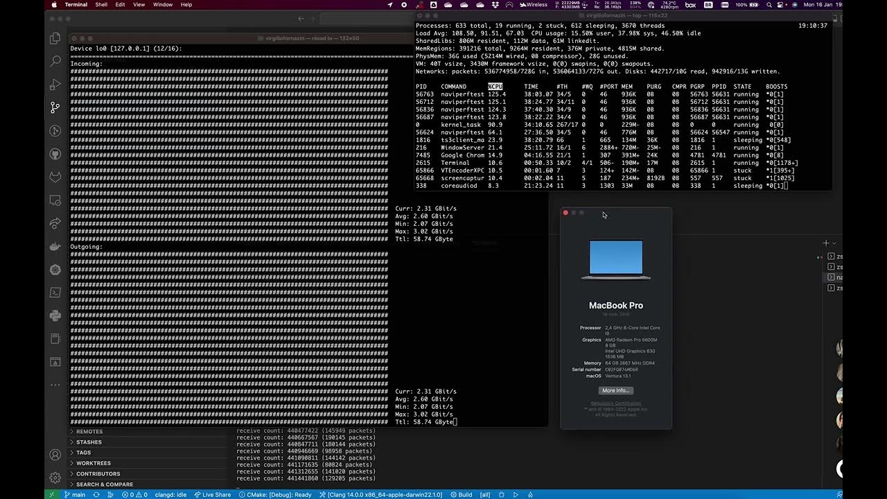 asio (boost::asio) patch to use sendmsg_x / recvmsg_x for high performance IO on mac - YouTube