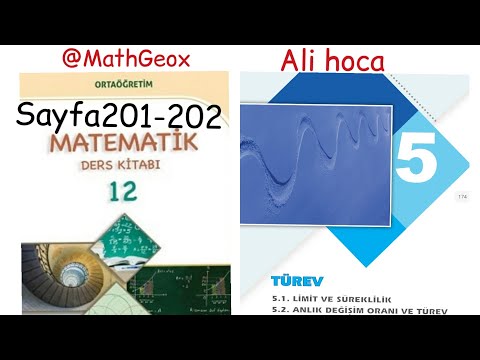 MEB 12.SINIF MATEMATİK KİTABI ALIŞTIRMA ÇÖZÜMLERİ SAYFA 201-202