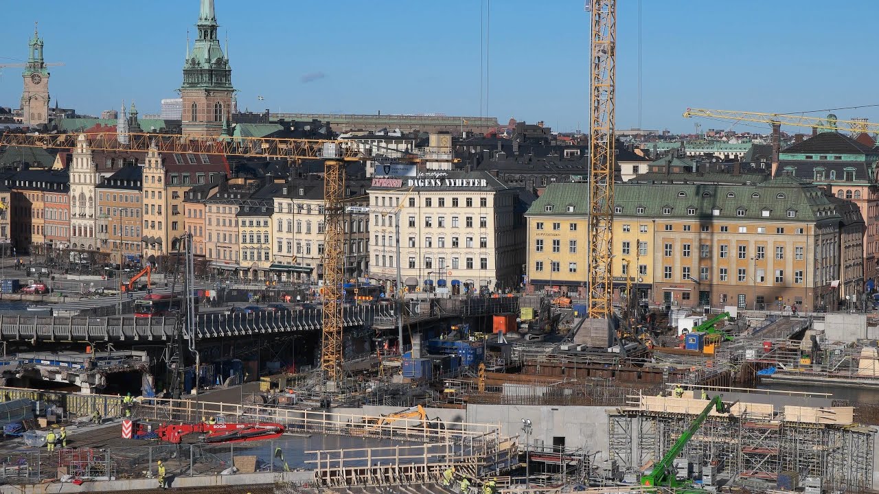 Stockholm Slussen Project February 2020 UHD 4K - YouTube