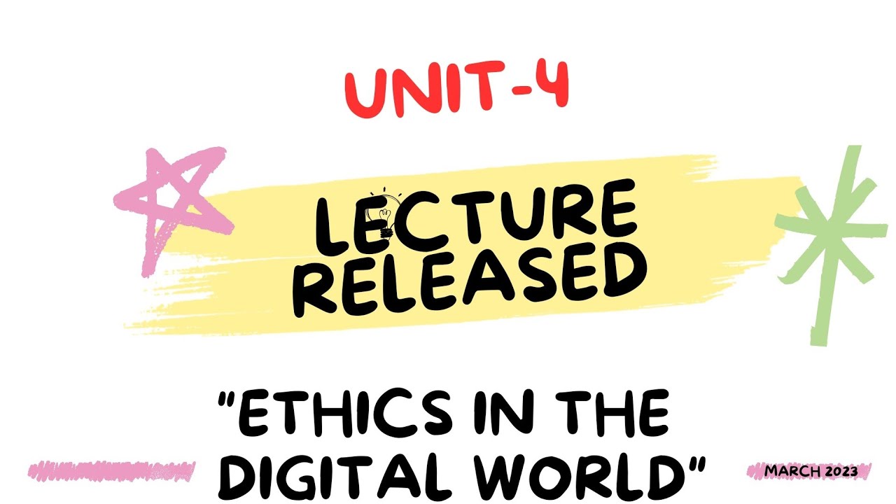 ETHICAL ISSUES IN THE DIGITAL WORLD #DigitalEmpowerment # ...