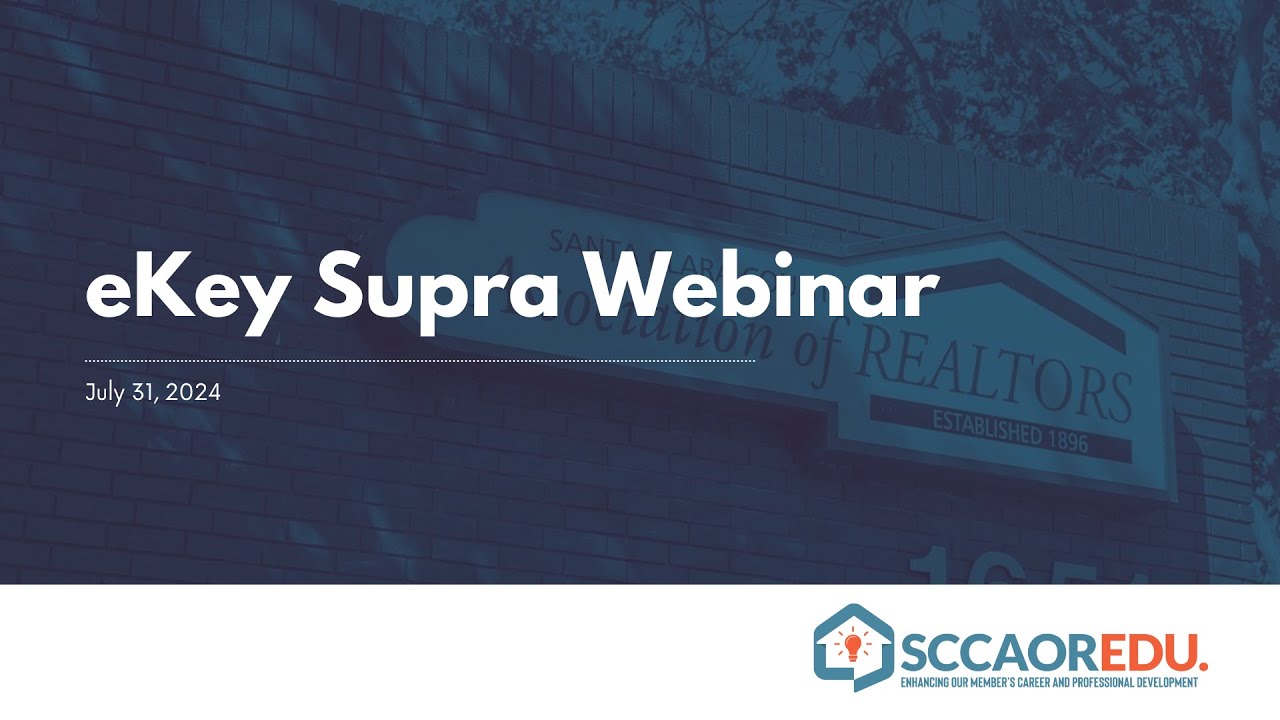 eKey Supra Webinar - July 31, 2024 - YouTube