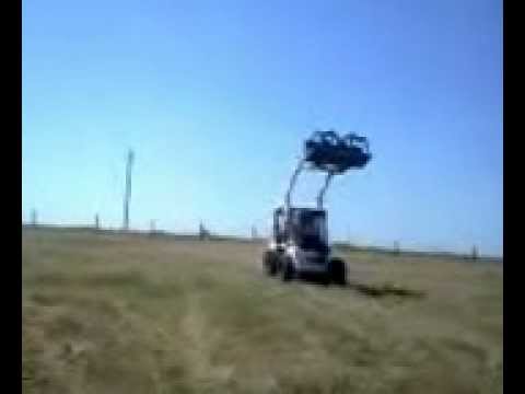 skid loader fail - YouTube