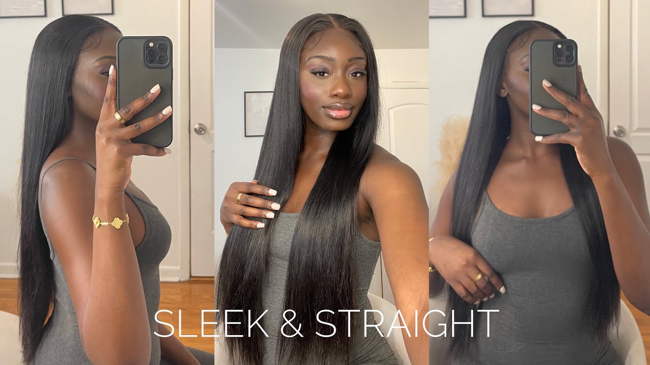 BEST AFFORDABLE STRAIGHT WIG! CUSTOMIZATION AND INSTALL (WIGGINS HAIR ...