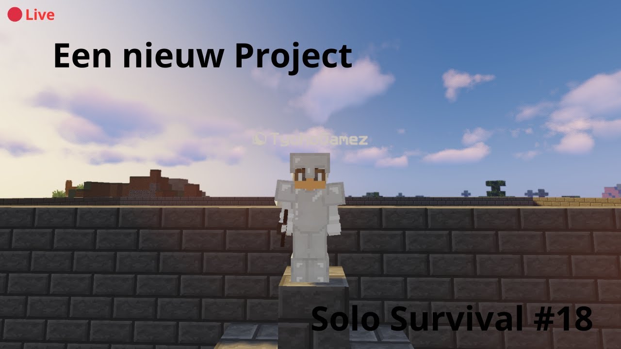 🔴 LIVE: Een nieuw Project beginnen | Solo survival #18 - YouTube