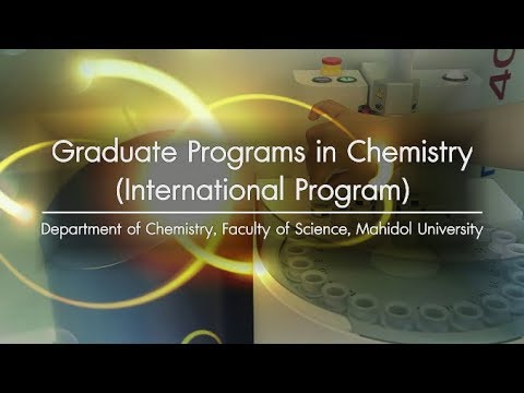 Graduate Programs in Chemistry (International Program), Faculty of ...